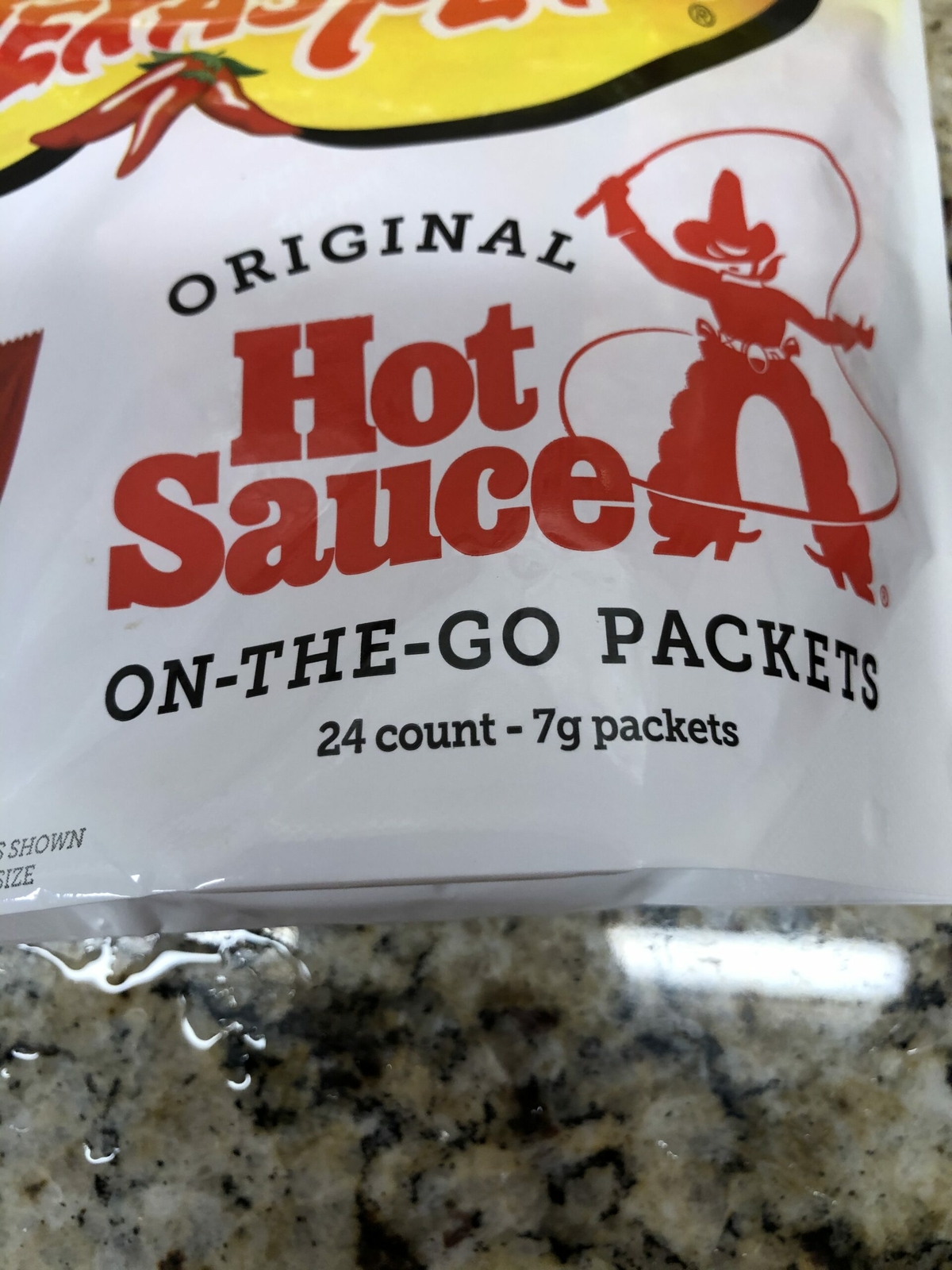 Texas Pete Hot Sauce On the Go Packets 24 Packs Pepper Wing Tabasco ...