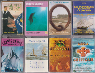 Chansons de marins Mer Bretagne Celtique lot de 8 cassettes K7 audio ...