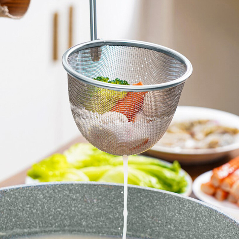 1Pc Stainless Steel French Fries Fried Filter Spoon Hot Pot Colander ...