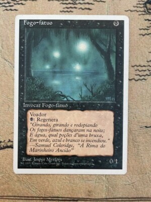MTG Magic Vintage Will-O'-The-Wisp (4th edition, Portuguese) Rare! | eBay
