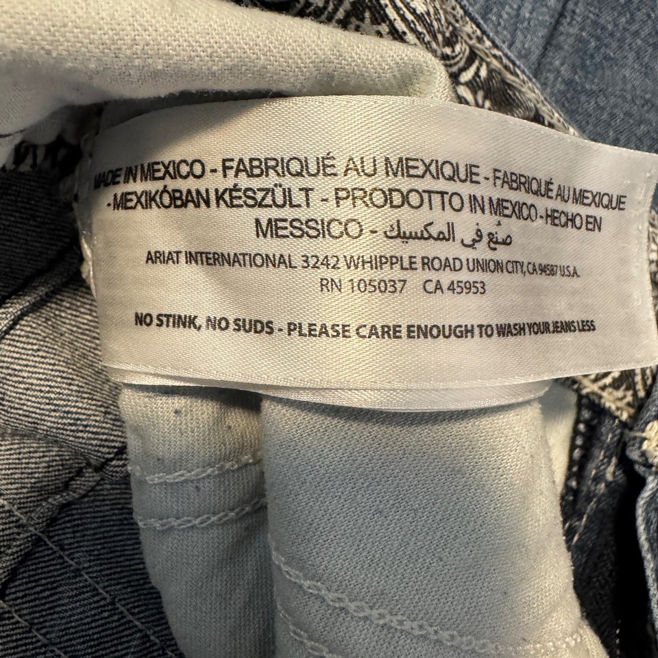 Ariat Denim Rainstorm Straight Leg Riding Jeans Women's 32 Cowgirl ...