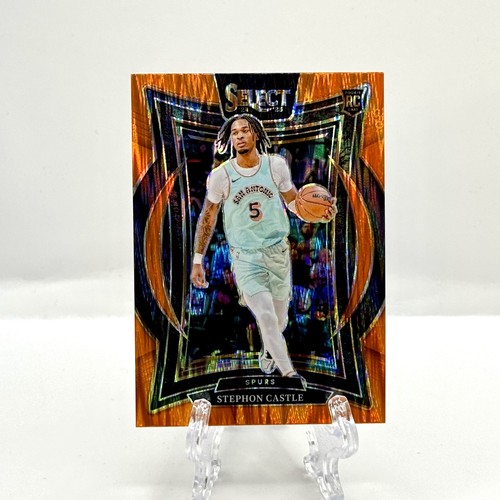 2024-25 Panini Select Stephon Castle RC Rookie Orange Flash Prizm #72 ...
