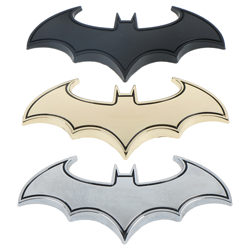 1Pc Car styling 3d metal bat badge emblem car motorcycle stickers decal ...