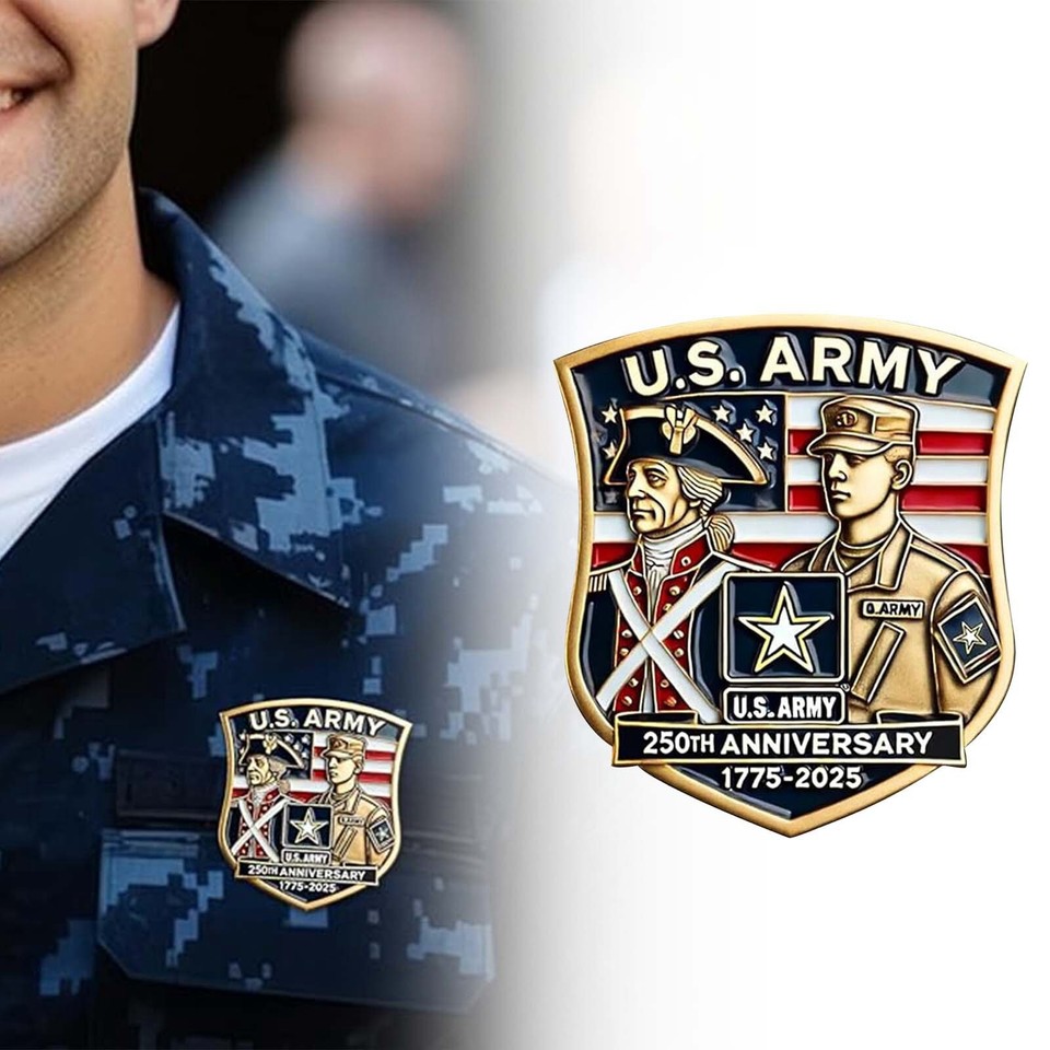 2PC 250th Anniversary U.S. Army Collectible Corps Commemorative Badge ...