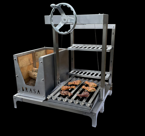 Argentinian / Argentine Adjustable Height Asado Parilla Santa Maria BBQ ...