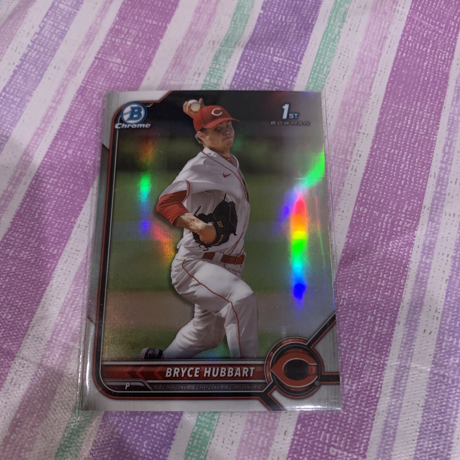2022 Bowman Draft Bryce Hubbart 1st Bowman Chrome Refractor SP #BDC-17 ...