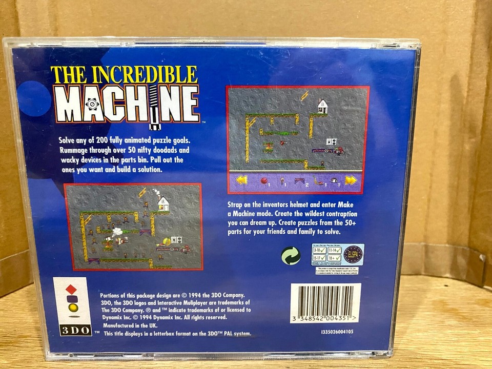 The Incredible Machine For The Panasonic 3DO - Complete | eBay UK