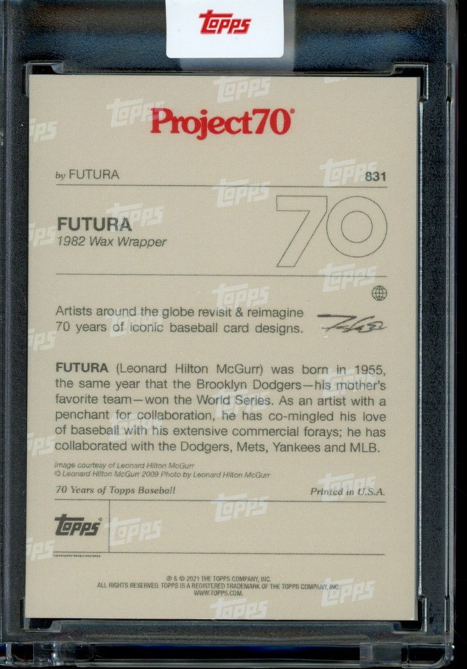2021 Topps Project 70 Card #831 WRAPPER 1982 by FUTURA | eBay