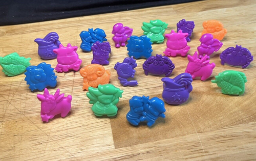 Vtg 80s 90s Lot Bright Colors Plastic Party Favor Kids Rings Lisa Frank ...