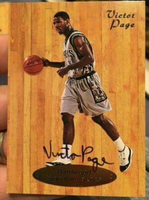 Victor Page Georgetown Hoyas Basketball Genuine Article Rookie ...