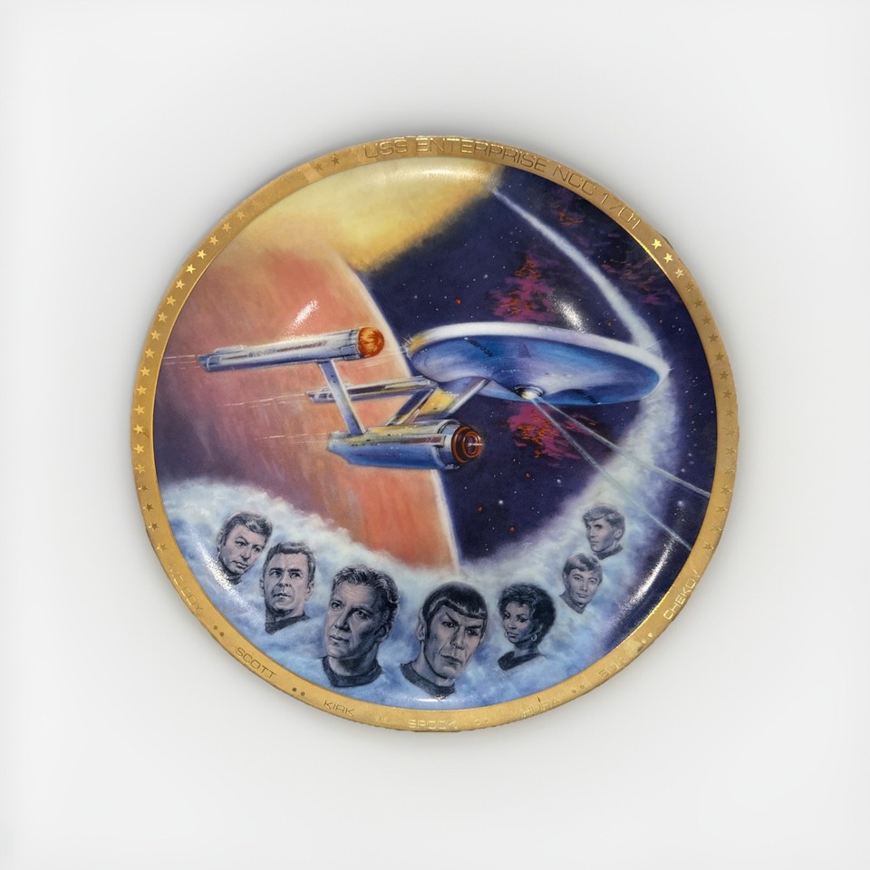 Lot Of 9 Star Trek The Hamilton Collection Plates including USS ...