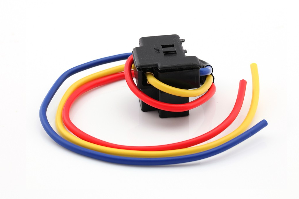 FOR FIAT Ducato 90-01 H4 Bulb Holder Wiring Loom 3 Pin Car Headlamp ...