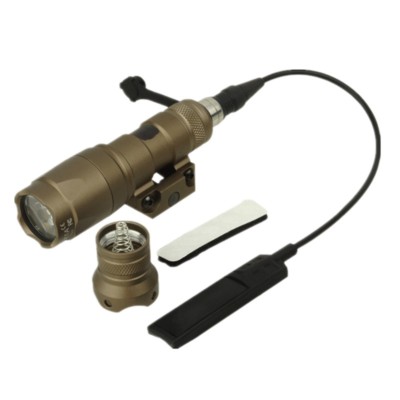 UK STOCK AIRSOFT WEAPON FLASHLIGHT TORCH M300C CREE LED & PRESSURE PAD ...