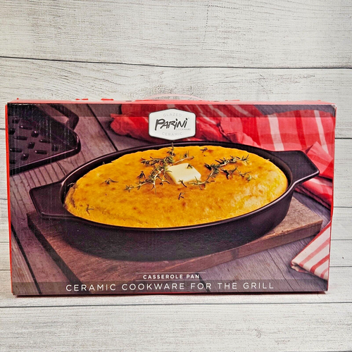 Parini 14.8" x 8.5" Casserole Pan | Glazed Ceramic Cookware for the ...