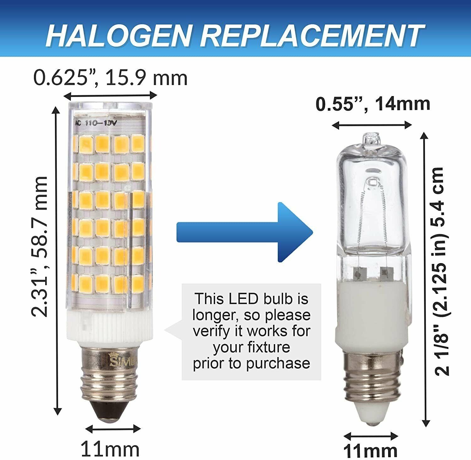 Light Bulb Jd E11 120v 50w | Shelly Lighting