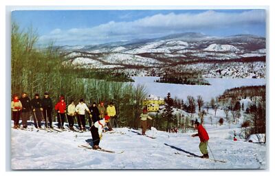 Quebec, Canada Postcard- SKI SCHOOL IN SESSION ON SUGAR HILL AT GREY ...