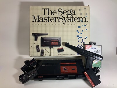 Sega Master System Original Console with Light Gun-Complete CIB+ ...