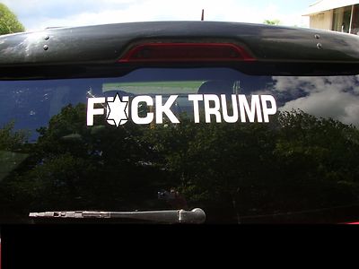 HUGE F*CK Trump Bumper Sticker Decal President Car Donald anti impeach ...