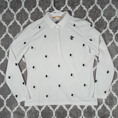 Louis Castel Golf Shirt Women Size 100 (US L) White Polo | eBay
