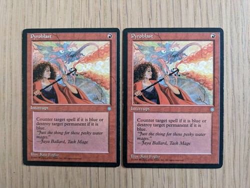 Carte magic MTG Ice Age Pyroblast X2 | eBay