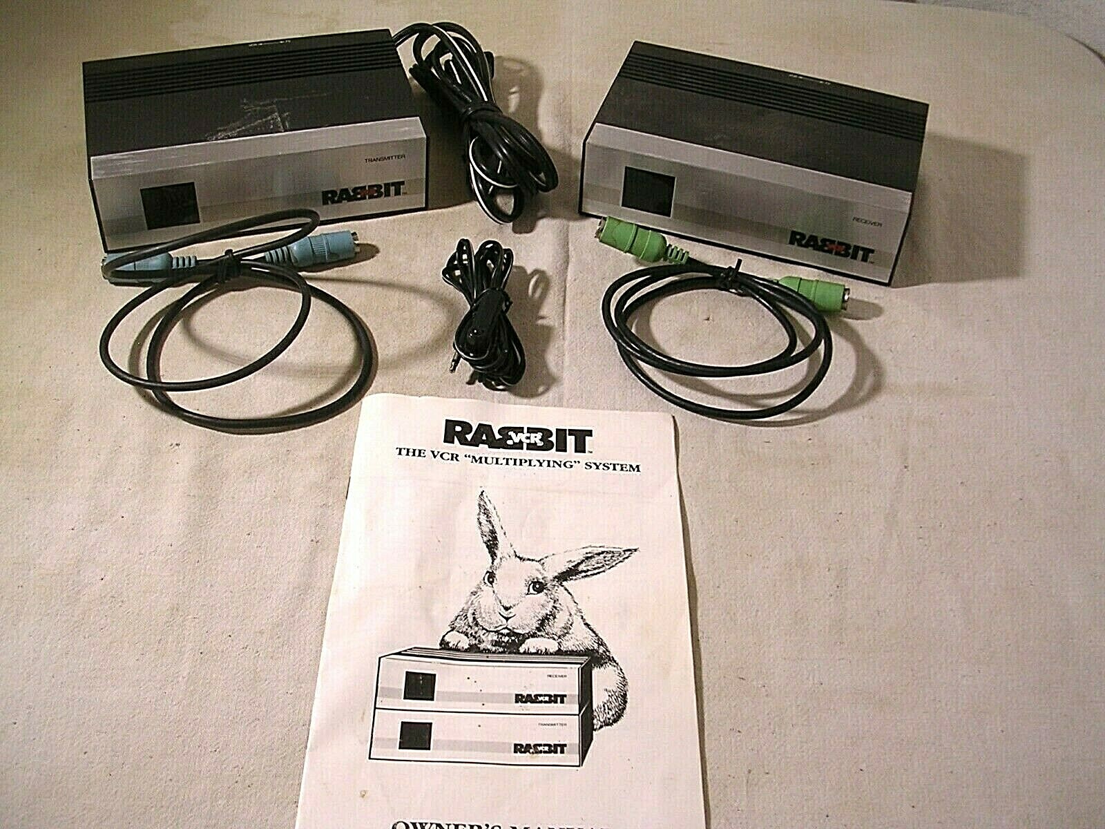 VINTAGE Rabbit VCR Multiplying Transmitter + Receiver Models R-8000 & T ...