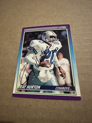 Ray Horton Signed 1990 Score #484 Dallas Cowboys NFL Washington Huskies ...