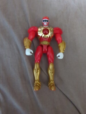 ULTRA RARE BANDAI Power Rangers Wild Force Deluxe Red Primal Warrior ...