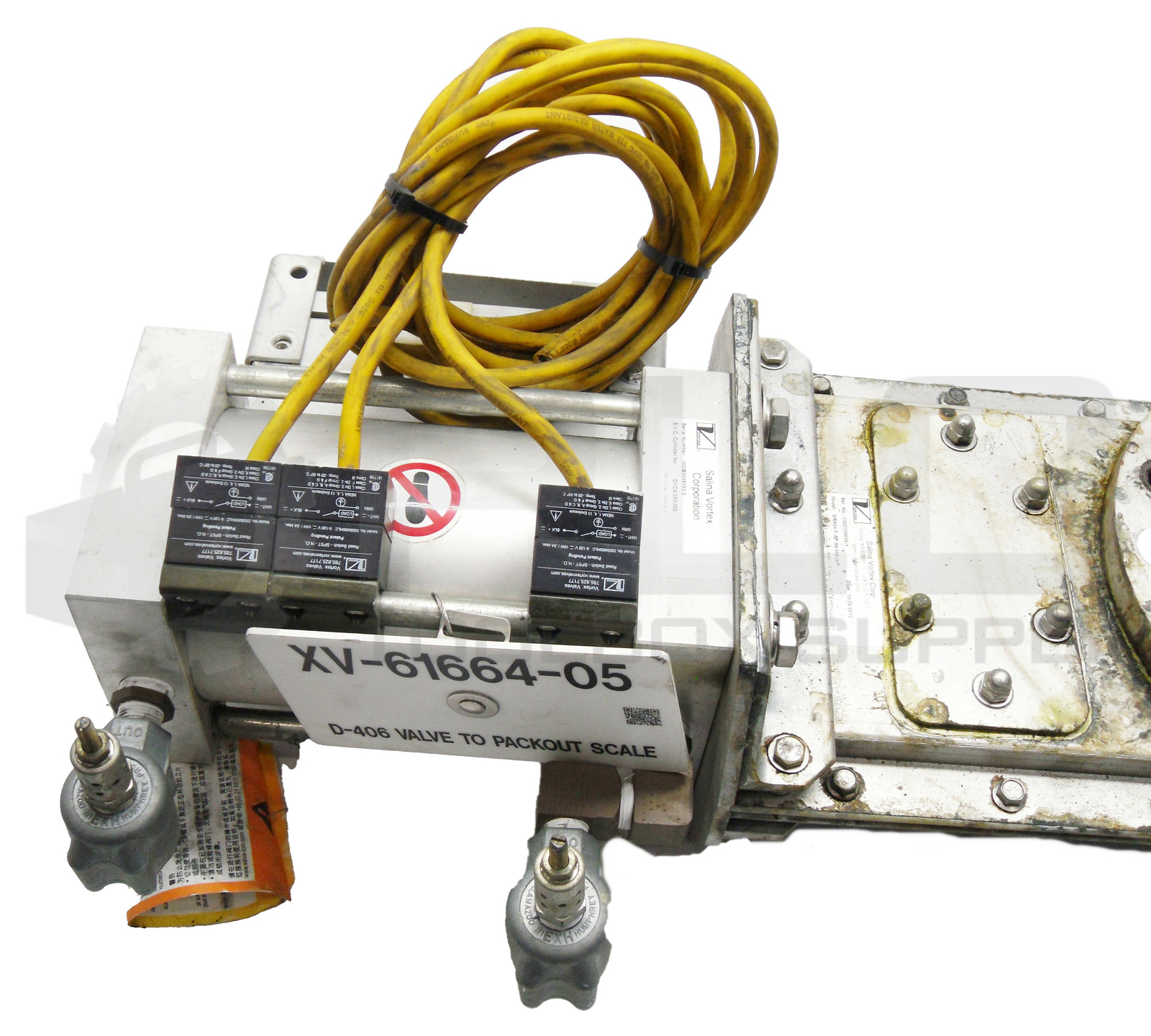 SALINA VORTEX CORP. DVC4.5X5-MG GATE VALVE GRA04-F-AP-S6-MG-IVP W/ (3 ...