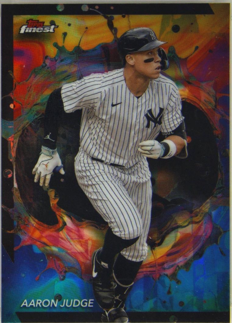 2024 Topps Finest - Rare Aaron Judge #300 Oil Spill Refractor for sale ...