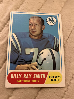 1968 Topps Football Billy Ray Smith Card #22 Baltimore Colts | eBay
