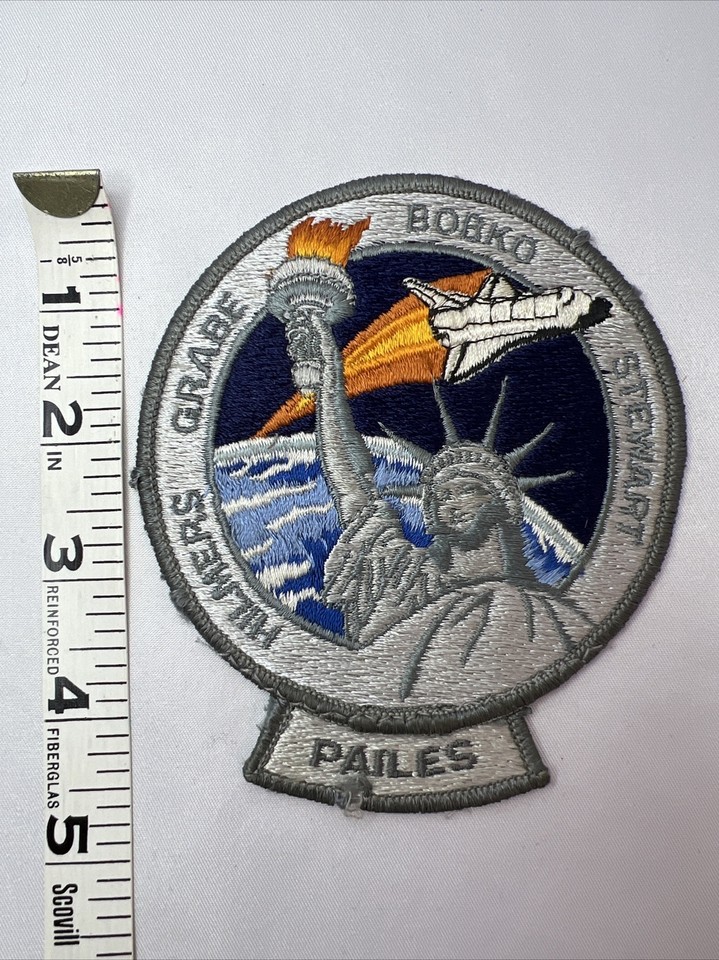 NASA Patch Hilmers Grabe Bobko Stewart Space shuttle Atlantis 1985 | eBay