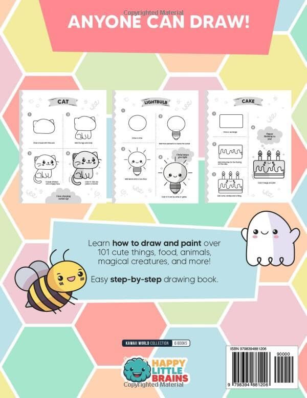 How to Draw Kawaii: 101 Super Cute Things to Draw with Fun and Easy ...