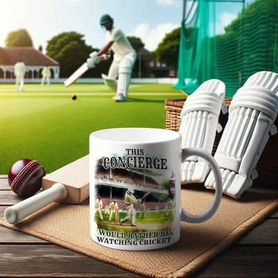 Mug That Gets You - CONCIERGE RATHER WATCHING CRICKET - Tea Time Win ...