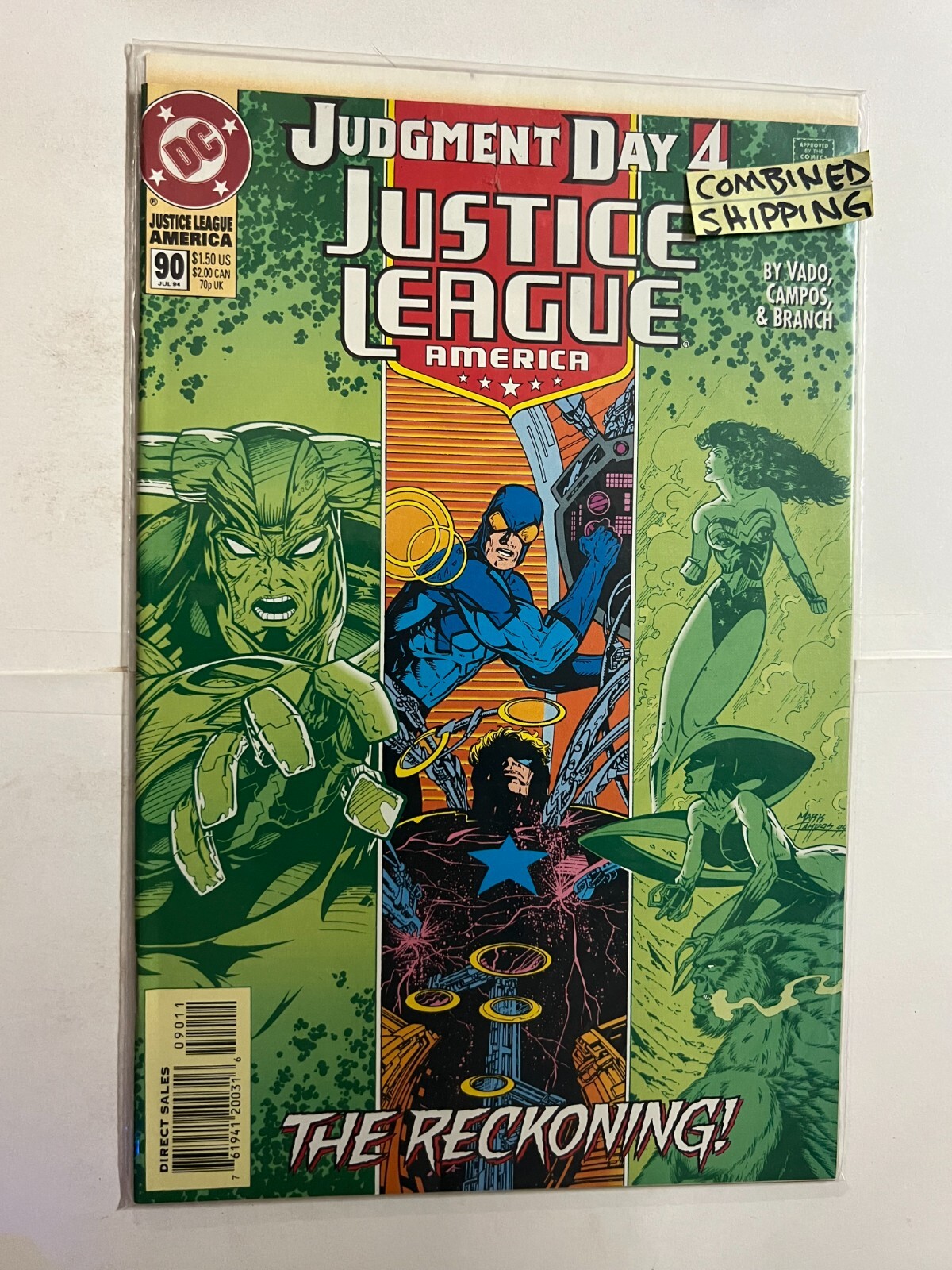 Justice League America #90 Judgement Day 4 DC Comics 1994 | Combined ...