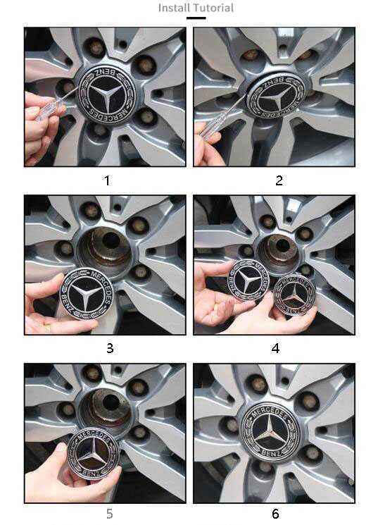 04 Exclusively for Mercedes-Benz★Wheel Center Cap Floating Rotating ...