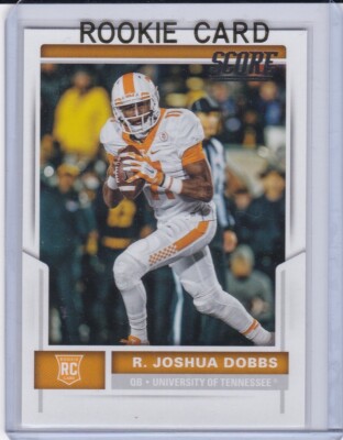 R JOSHUA DOBBS ROOKIE CARD 2017 Score Football TENNESSEE VOLUNTEERS RC ...