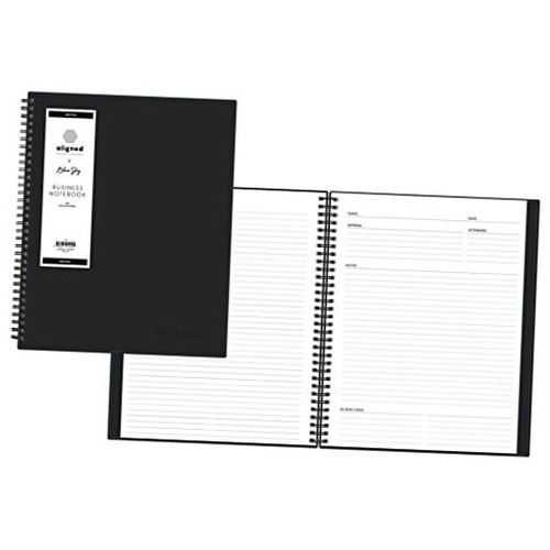 Aligned Notes Professional Business Flexible Cover, Twin 8.5" x 11 ...