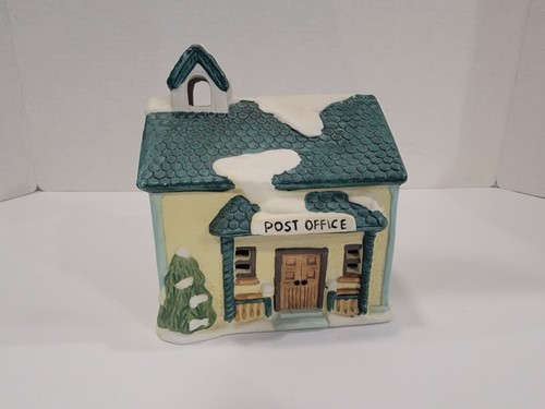 Americana Porcelain Collectible 1991 Hand Painted Post Office ~ No Cord ...