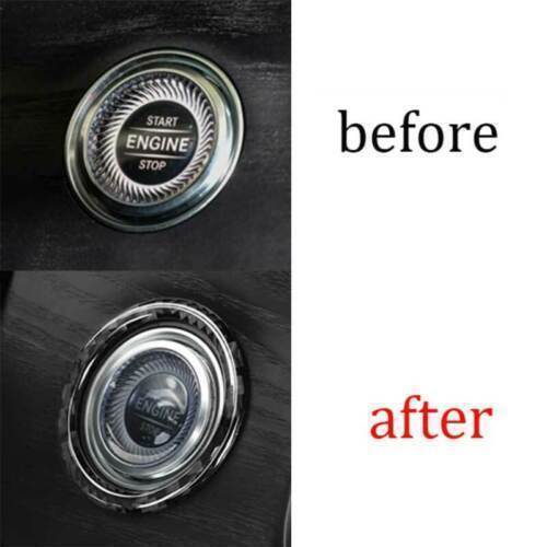 For Benz E~Class 2016~21 Real Carbon Fiber Engine Start Stop Ignition ...