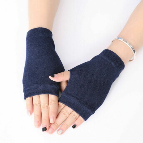 Hand Mittens Protected Fingerless Gloves Cotton Knitted Gloves Winter ...