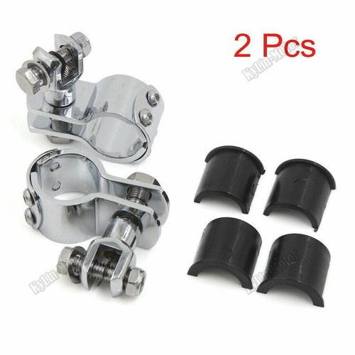 1"~1 .25" Engine Guard Clamp On Highway Foot Pegs Mount For Harley ...