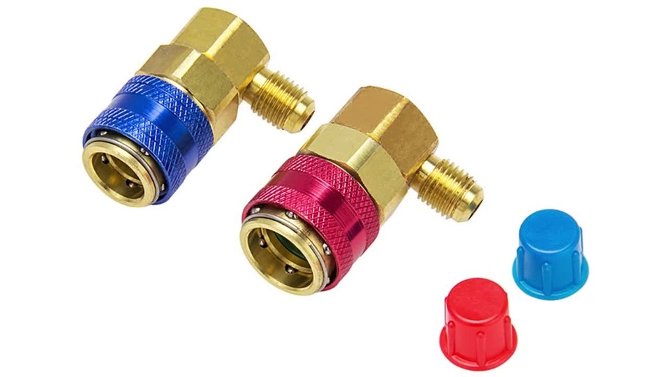 A/C Manifold Gauge Conversion Kit High Low Angle Quick Adapter ACME Car ...