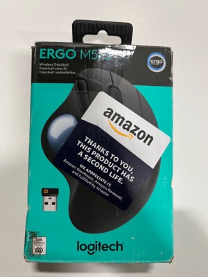 Logitech Trackman Marble T-BC21 Trackball Ergonomic USB Wired Mouse 810 ...