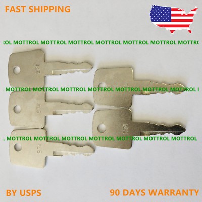 5 PC #974 974 FITS Sakai Blacktop Roller Keys Heavy Equipment Ignition ...