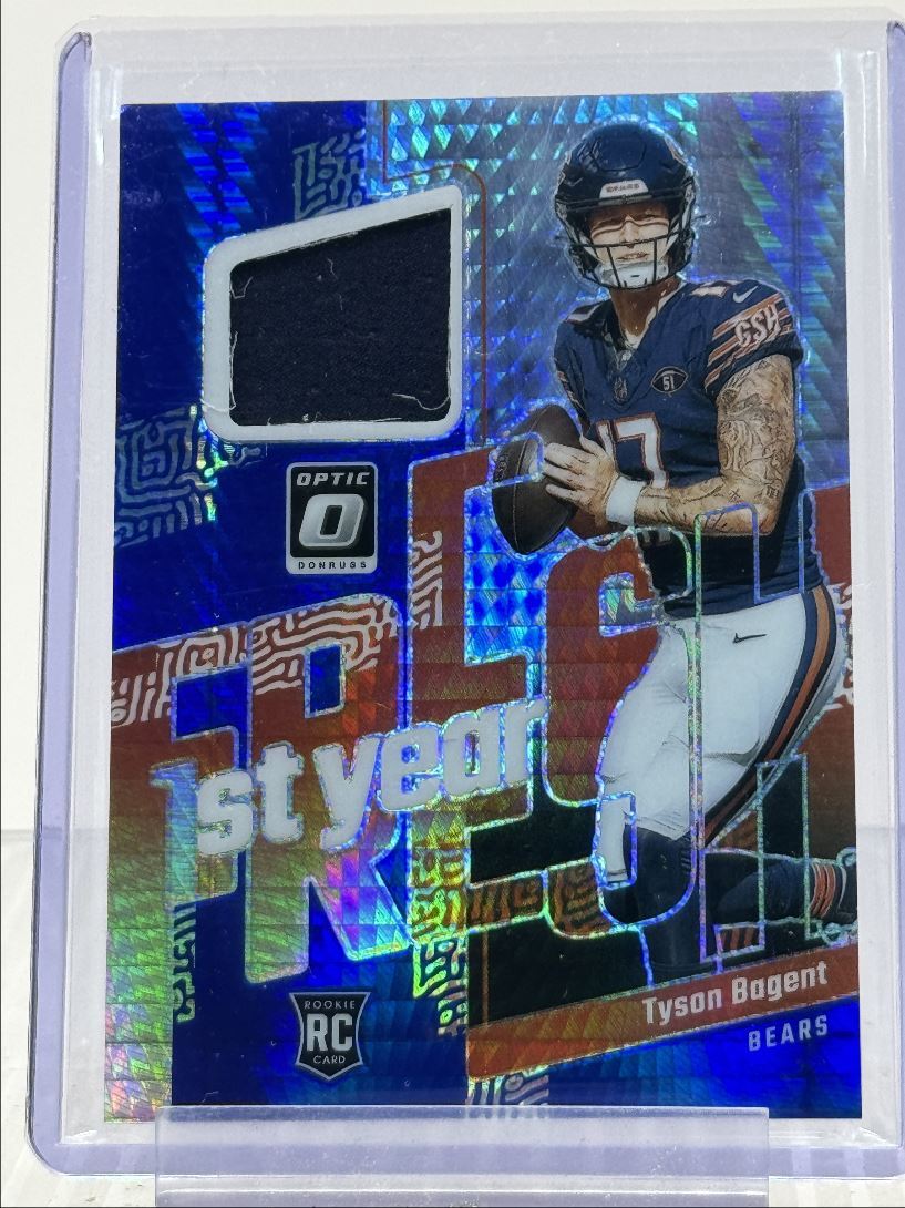 TYSON BAGENT 2023 DONRUSS OPTIC FIRST YEAR FRESH ROOKIE PATCH BLUE RC ...