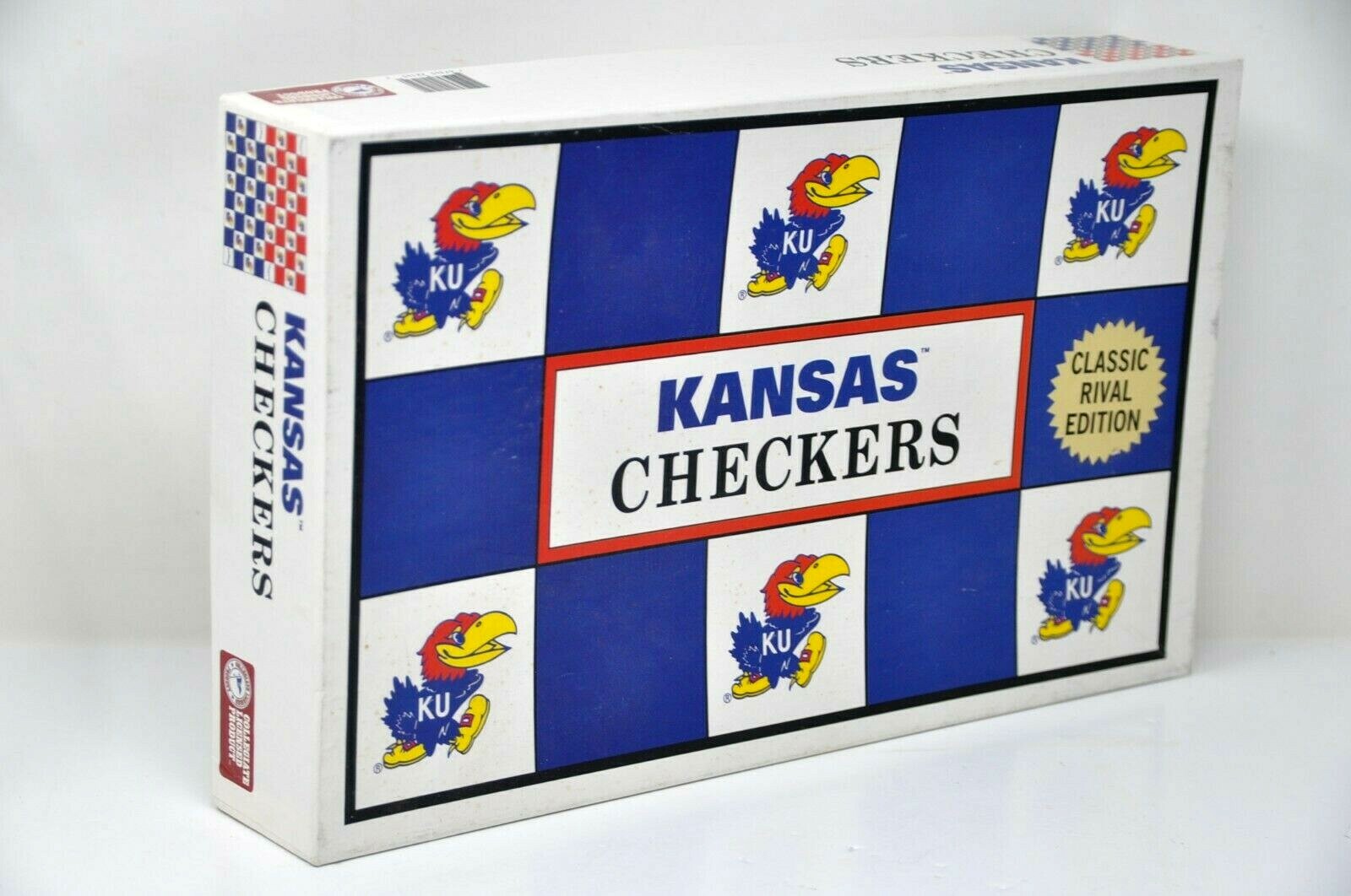KU University of Kansas Collegiate Football Checkers Game KANSAS ...