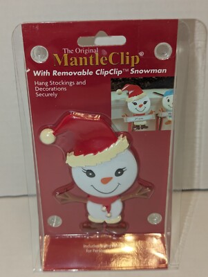The Original Mantle Clip With Removable Clip And Name Banner "Santa Hat ...