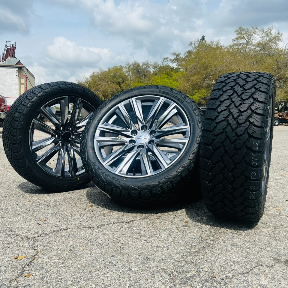 22" Sierra Wheels Yukon Denali Rims 2024 2023 Silverado Tahoe Escalade ...