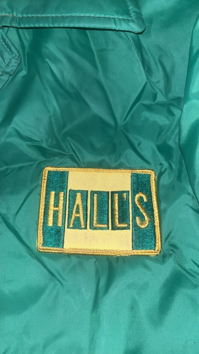 Vintage Hall's Motor Transit Green Bomber Jacket Safe… - Gem