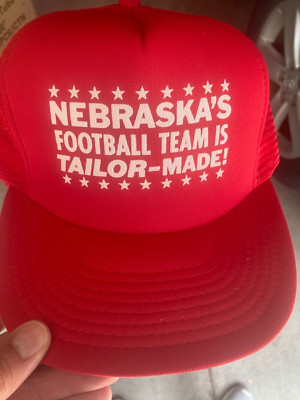 SUPER RARE Nebraska Football Is Tailor Made Red Snap Back Hat - Unworn ...